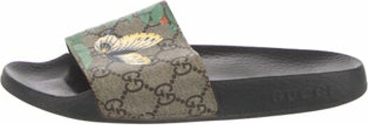 Gucci GG Supreme Slides - ShopStyle
