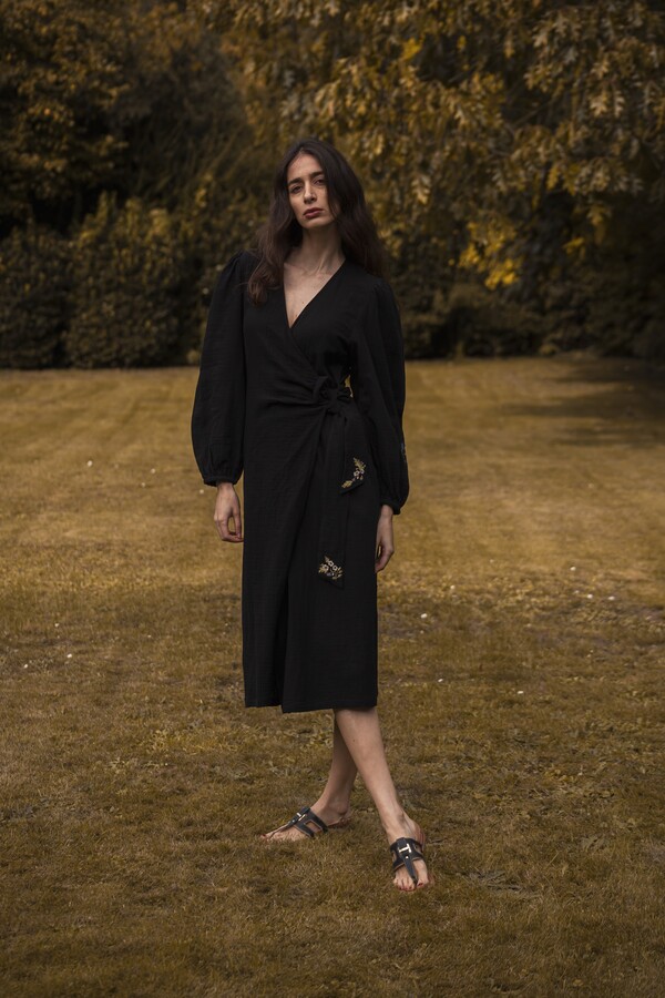 Em & Shi Lily Of The Valley Wrap Dress - ShopStyle