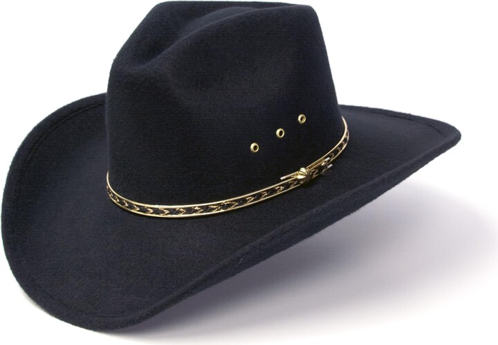 Western Express Adult Felt Finish Western Pinch Front Cowboy Hat ...