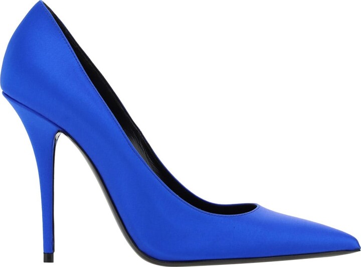 Saint Laurent Satin Instinct 110 Pumps - ShopStyle