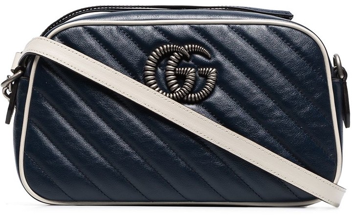 Gucci Marmont small quilted leather camera bag - ShopStyle