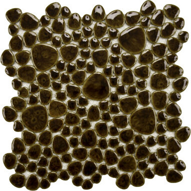 Merola Tile Pebble Beveled Porcelain Pebbles Mosaic Wall & Floor Tile ...
