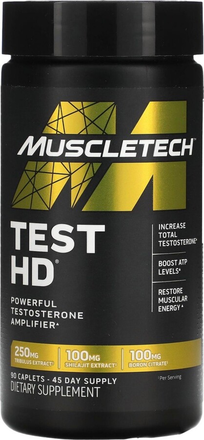 MuscleTech Test Hd Powerful Testosterone Amplifier - 90 Caplets ...
