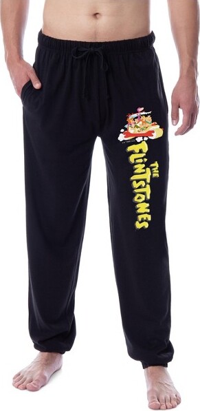 Intimo The Flintstones Mens' Cartoon Characters Sleep Jogger Pajama Pants (Small) Black - ShopStyle