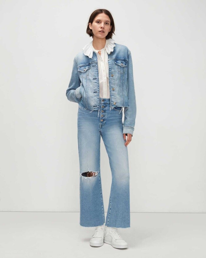7 For All Mankind Luxe Vintage Ultra High Rise Cropped Jo With Exposed ...