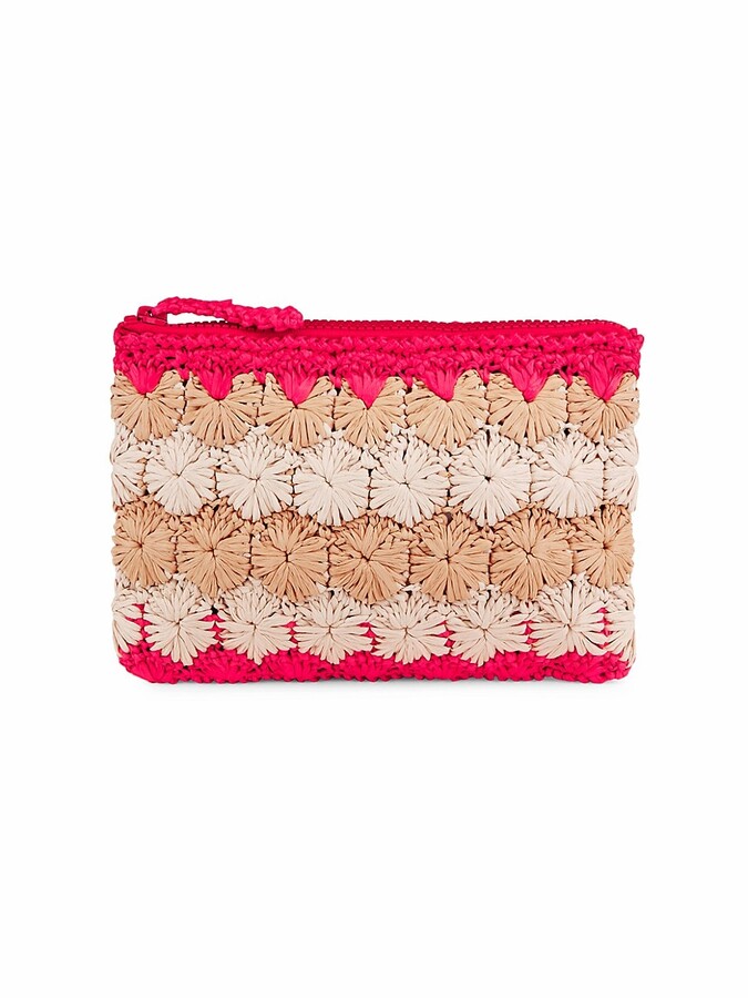 Carrie Forbes Small Sahas Woven Raffia Clutch - ShopStyle