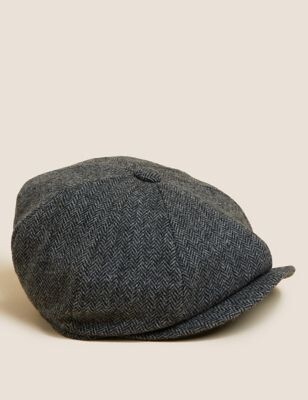 M&S SARTORIAL Pure Wool Baker Boy Hat with Thermowarmthâ"¢ - ShopStyle