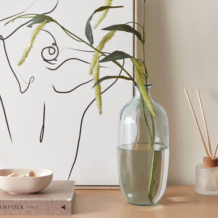 Dunelm Recycled Glass Vase 31cm Clear - ShopStyle