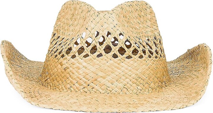 LACK OF COLOR The Desert Raffia Cowboy Hat - ShopStyle