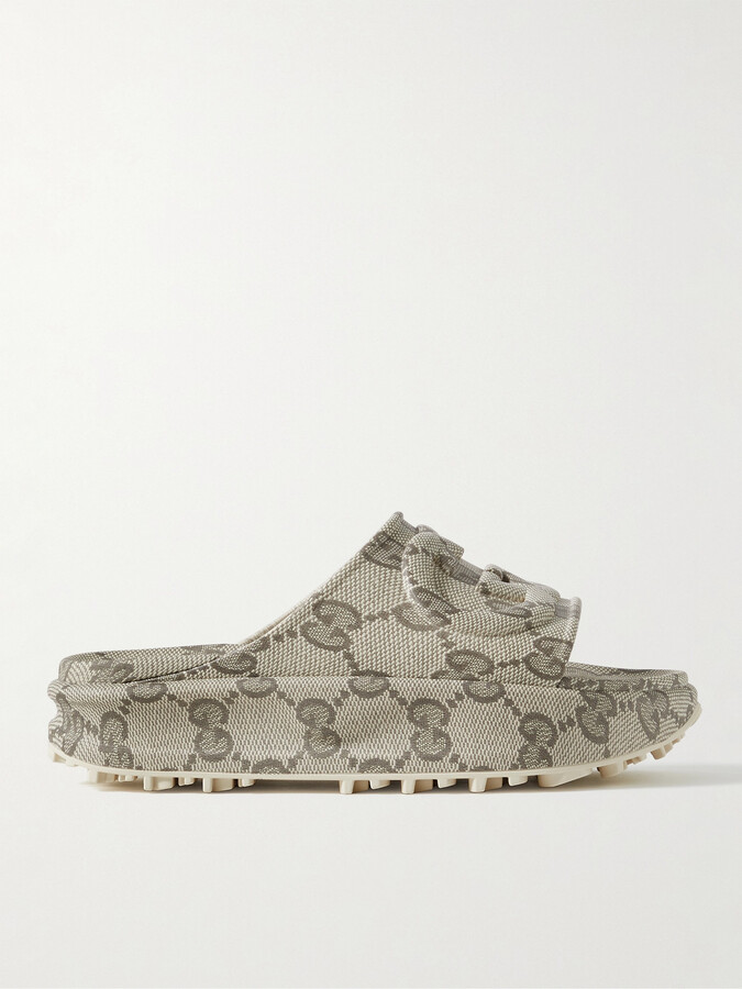 Gucci Logo-Embossed Monogrammed Rubber Slides - ShopStyle Flip Flop Sandals