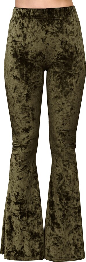 Daisy Del Sol Crushed Velvet High Waisted Comfy Soft Stretch 70s Yoga ...