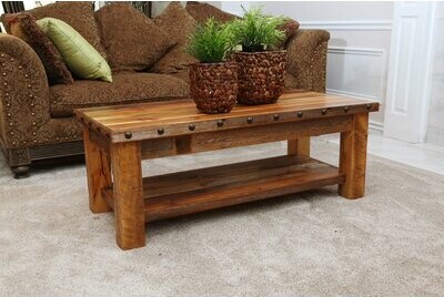 Salt River Rustic Barnwood Concealed Coffee Table - ShopStyle