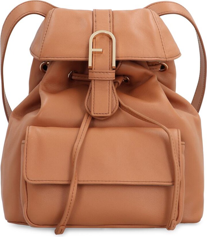 Furla Flow S Leather Backpack - ShopStyle