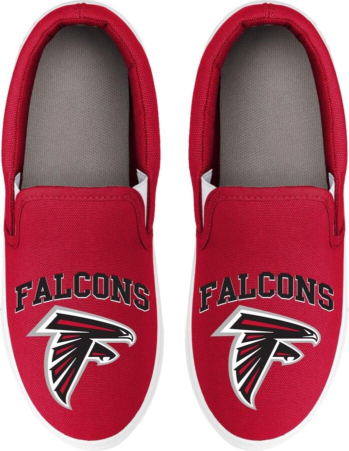 Women's Foco Atlanta Falcons Big Logo Slip-On Red Sneakers - ShopStyle