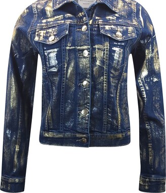Madison.Maison Metallic Denim Jacket - ShopStyle