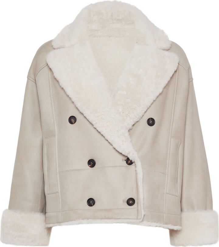 Brunello Cucinelli Shearling reversible outerwear - ShopStyle Coats