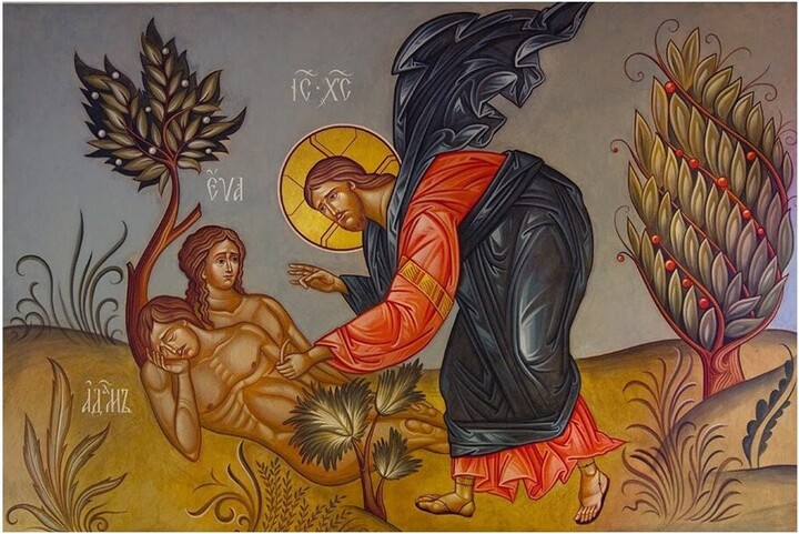 Etsy The Creation Of Adam & Eve, Biblical Story Eve Icon, Garden Eden ...