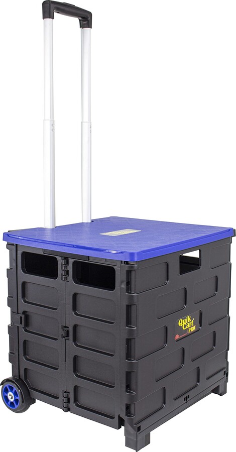 dbest products Quik Cart Pro Wheeled Rolling Crate Teacher Utility with ...