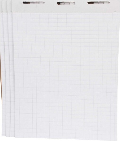 School Smart Graph Ruled Flip Chart Paper, 27 x 34 Inches, 50 Sheets ...