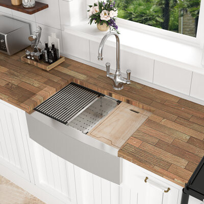 Tryimagine 36 Farmhouse Sink Workstation - 36*21*9 Inch Kitchen Sink ...