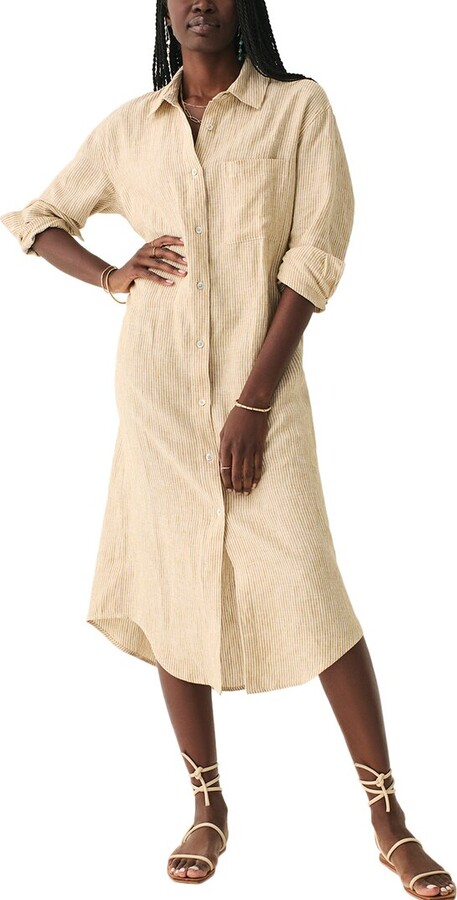 Faherty Laguna Linen Maxi Dress - ShopStyle