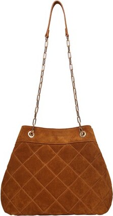 Vanessa Bruno Moon Hobo suede bag - ShopStyle