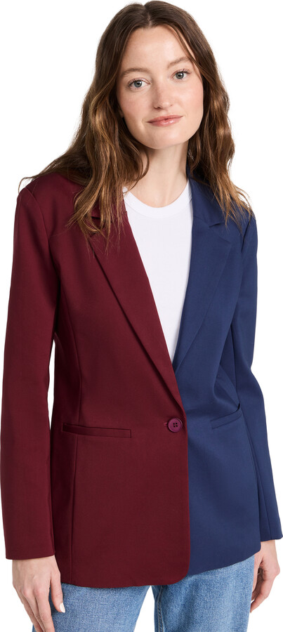 ENGLISH FACTORY Colorblock Blazer - ShopStyle