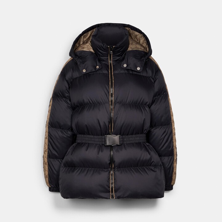Coach Outlet Women's Short Signature Puffer - ShopStyle