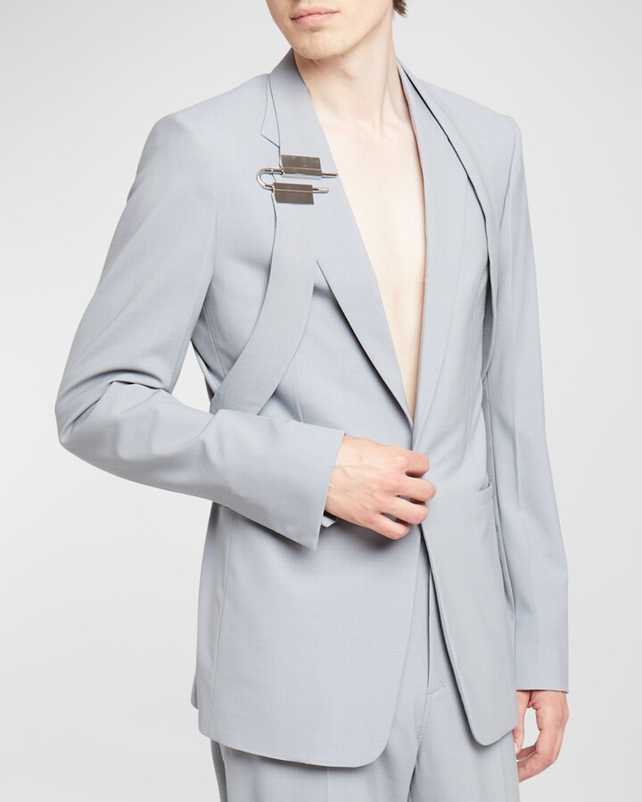 Givenchy Men's U-Lock Harness Slim Suit Jacket - ShopStyle Sport Coats ...