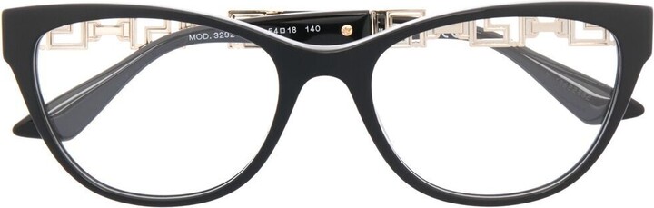 Versace Greca cat-eye frame glasses - ShopStyle Eyeglasses