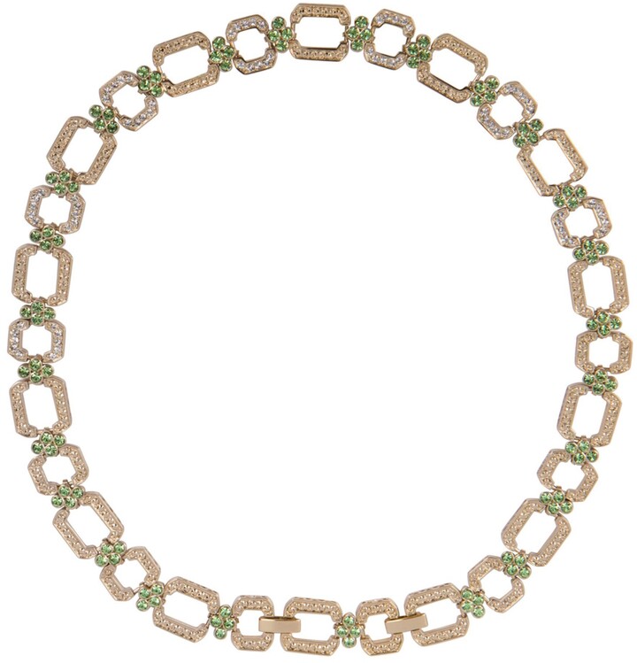 Grace Kelly Collection 18k Gold Plated Peridot Hex Necklace - ShopStyle