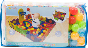 TJMAXX Activity Ball Pit Playmat With 40 Balls And Basketball Hoop ...