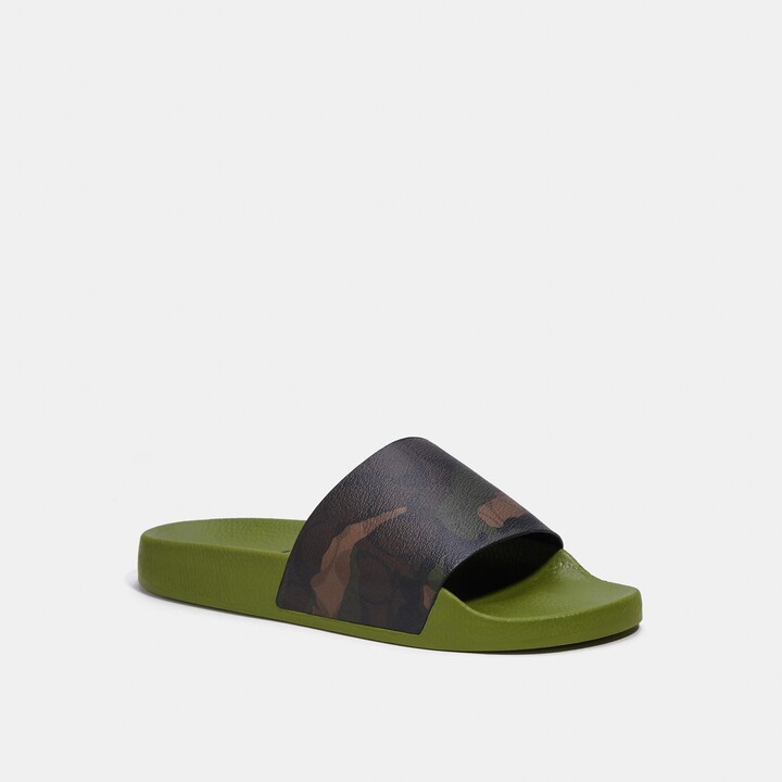 Coach Outlet Slide In Signature Canvas With Camo Print - ShopStyle Flip ...