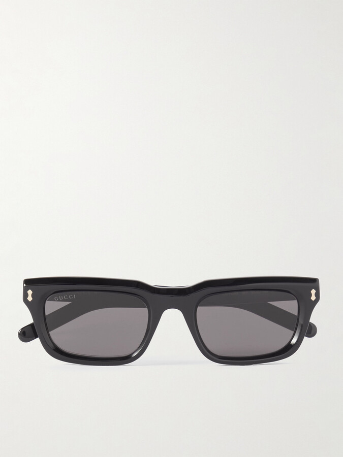 Gucci Rectangular-Frame Acetate Sunglasses - ShopStyle
