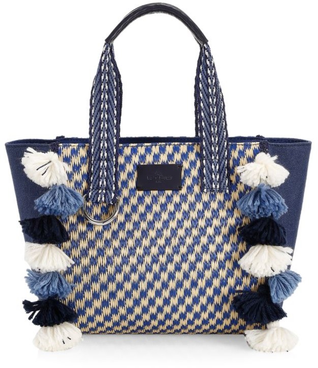 Etro Boho Raffia Pom Top Handle Bag - ShopStyle