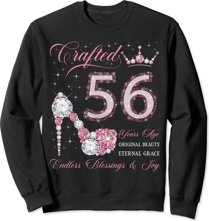Crafted Years Ago Blessed Birthday Pink Crafted 56 Years Ago 56th ...