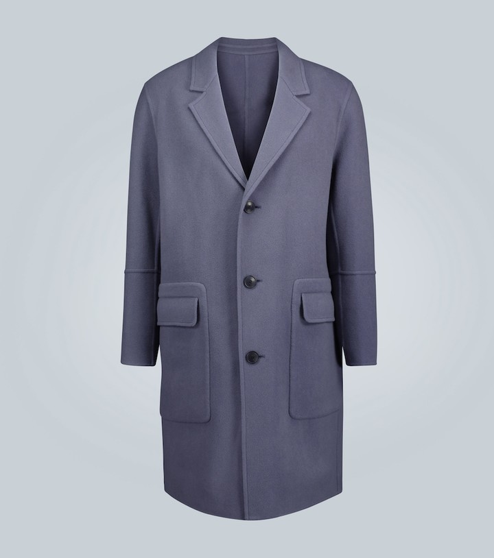 Ami Unstructured wool-blend coat - ShopStyle