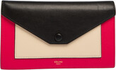 Celine Tri Color Leather Envelope Clutch - ShopStyle