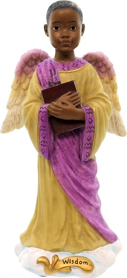 Positive Image Black Art 7.5" Wisdom Angels Of Inspiration Religious ...