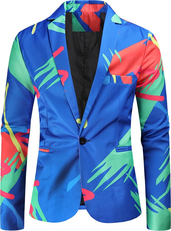 DressLksnf Men Tuxedo Suits Slim Fit Formal Magic Show Costume Tailcoat ...