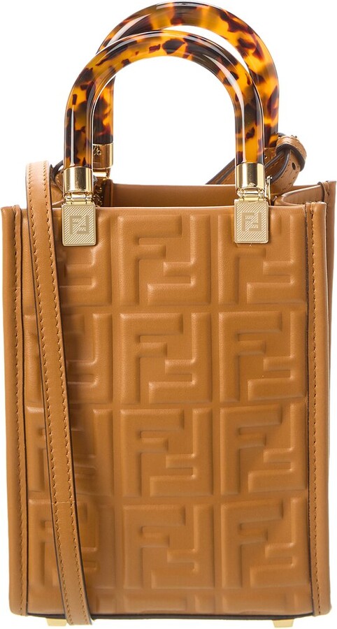Fendi Sunshine Mini Leather Tote - ShopStyle Shoulder Bags