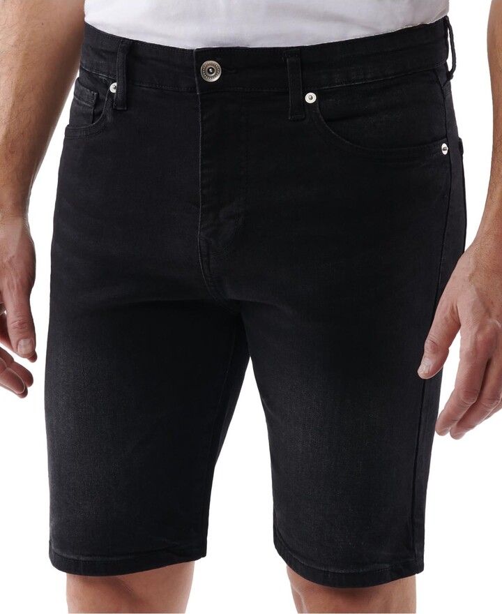 Lazer Mens Slim Fit Above Knee Denim Shorts - ShopStyle