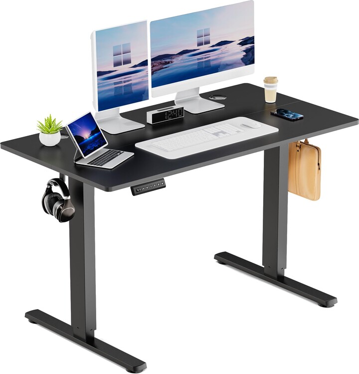 DUMOS 48 Inch Electric Standing Office Desk Height Adjustable Sit Stand ...