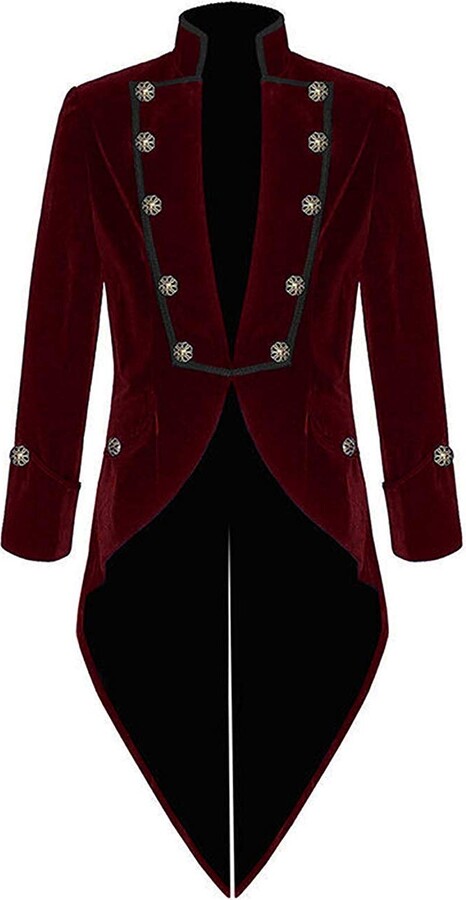 Leader of the Beauty Mens Slim fit Velvet Coat Tailcoat Men Jacket Prom ...