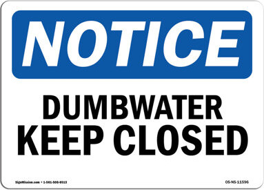 SignMission Notice - Dumbwaiter Keep Closed Sign - ShopStyle Desks