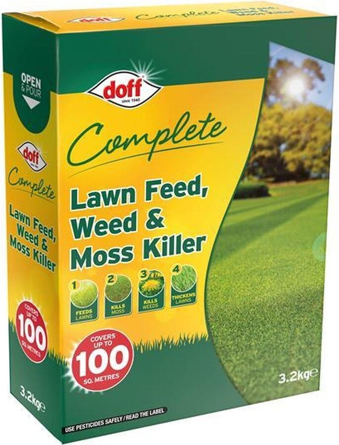'Doff Complete' Lawn Feed, Weed & Moss Killer 3.2Kg - ShopStyle Garden ...