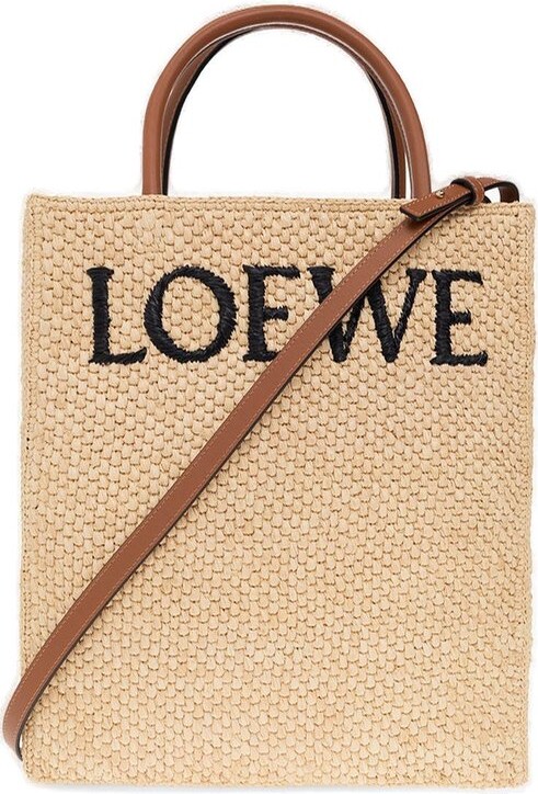 Loewe Logo Embroidered Tote Bag - ShopStyle