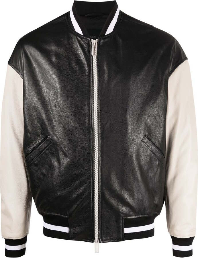 Emporio Armani Logo-Print Bomber Jacket - ShopStyle