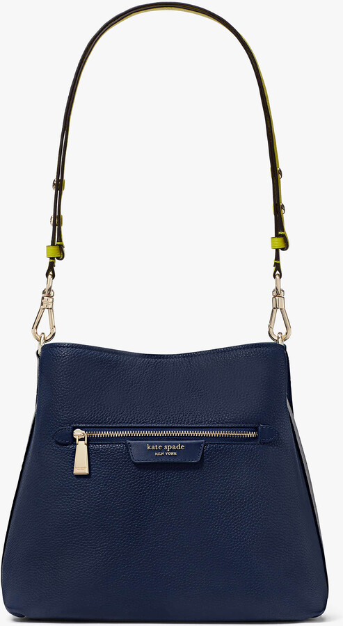 Kate Spade Hudson Colorblocked Pebbled Leather Shoulder Bag - ShopStyle