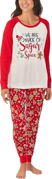 Pajamarama Cookie Taster Long PJ (Red Cookies) Women's Pajama Sets ...